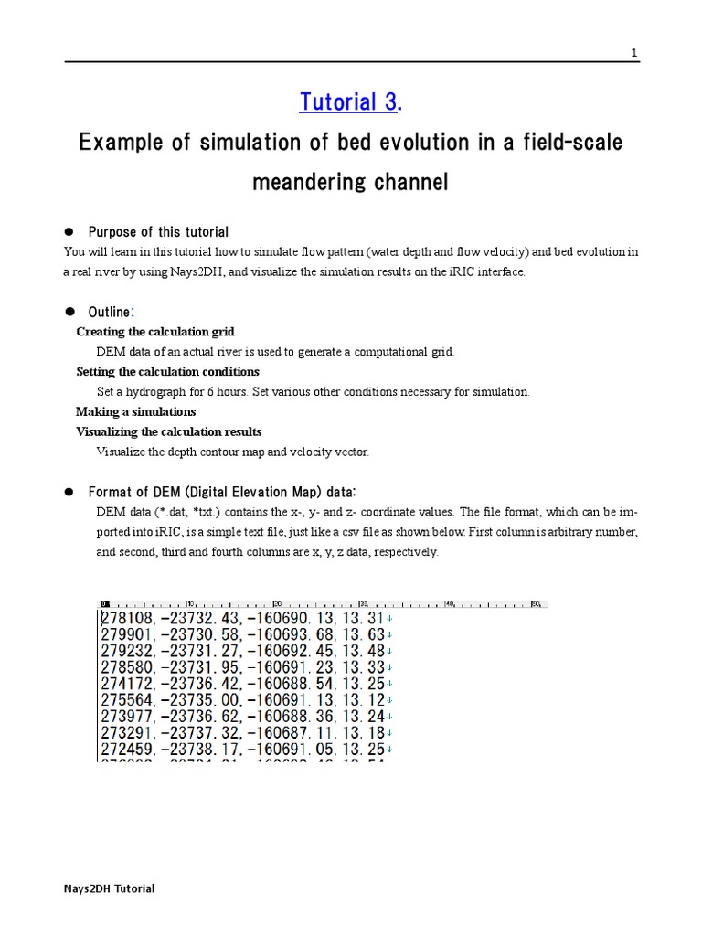 Nays2DH Ex3 DEM USstyle | PDF | Euclidean Vector | Map