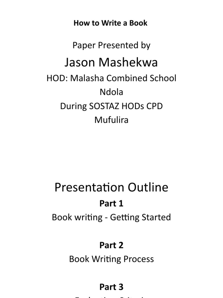 SOSTAZ PRESENTATION How To Write A Book | PDF | Agriculture | Teaching ...