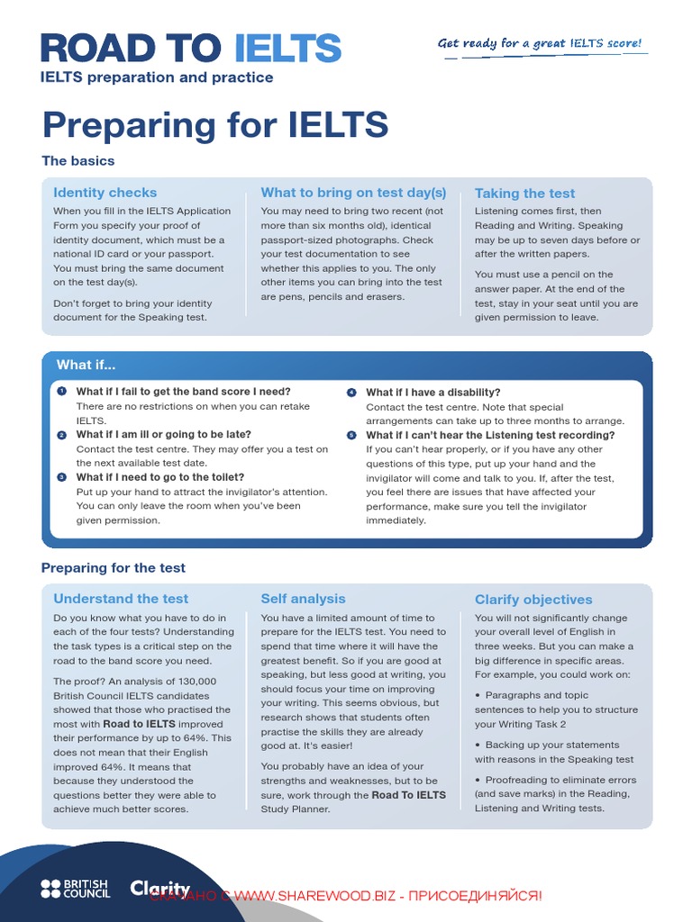 Preparing for IELTS: The Basics | PDF | International English Language ...