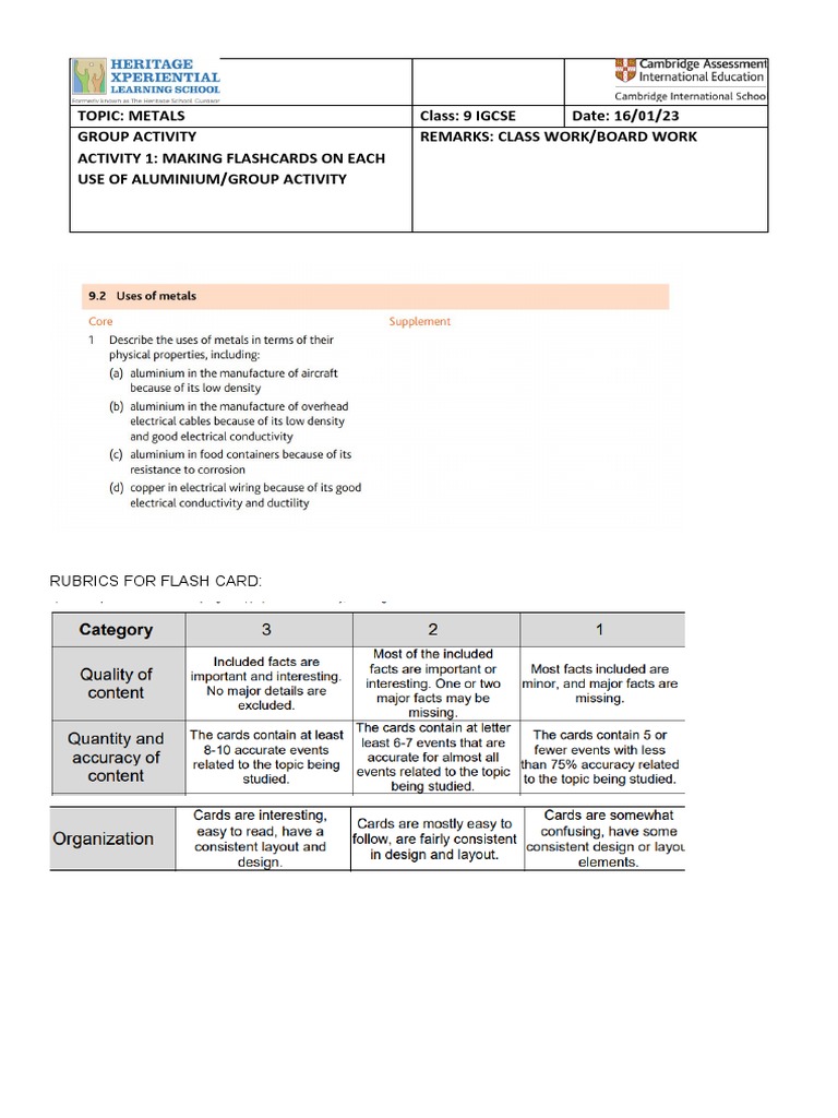 Case Study Metals Use of Alloys | PDF | Aluminium | Metals
