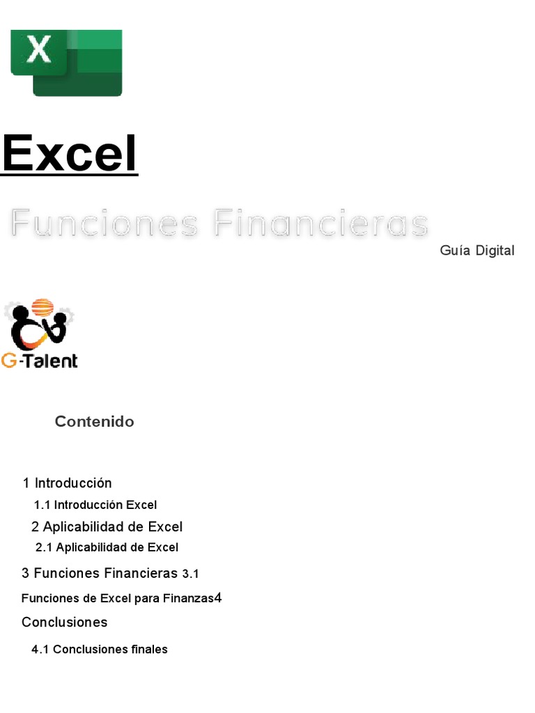 Guía - Excel Completo de Básico Avanzado | PDF | Interés | Tasa interna ...