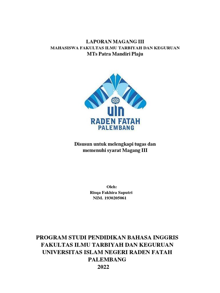 Contoh Laporan Magang | PDF