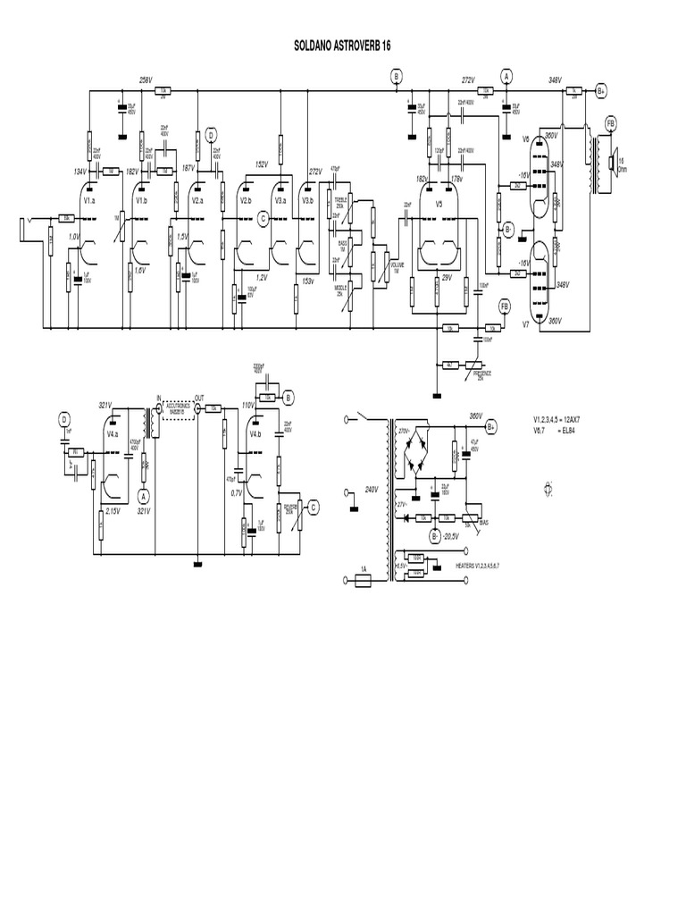 SOLDANO ASTROVERB 16 schematic diagram | PDF