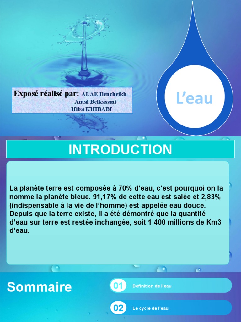 Alae EXPOSE Sur L'eau | PDF | Eau | Précipitation