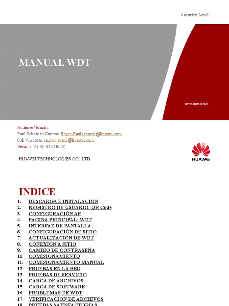Manual WDT 9.0 | PDF | Dirección IP | Tecnología de información y ...