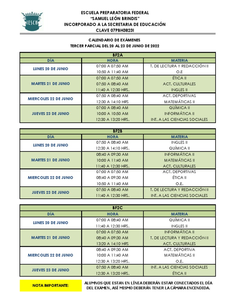 2do Sem - 3er Parcial | PDF
