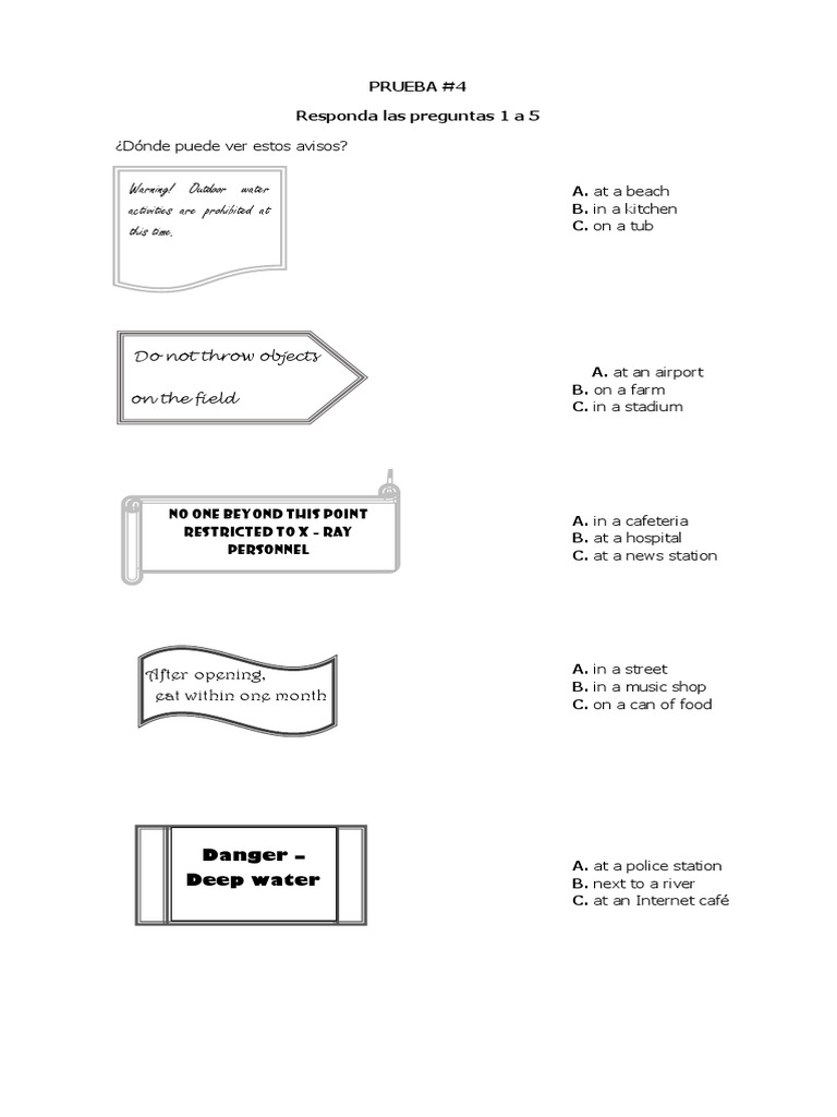 Prueba #4 | PDF | Mount Everest | Lunch
