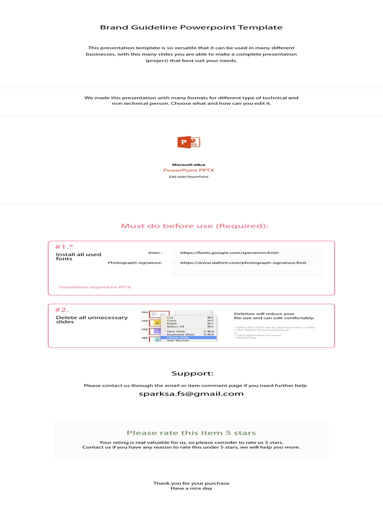 Versatile Brand Guideline PPT Template | PDF