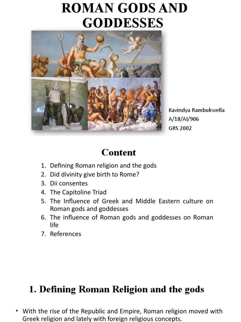 Roman Gods | PDF | Roman Mythology | Deities