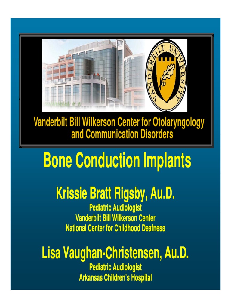 An Introduction To Bone Conduction Implants | PDF | Hearing Loss ...