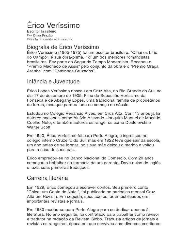 Erico Verissimo | PDF