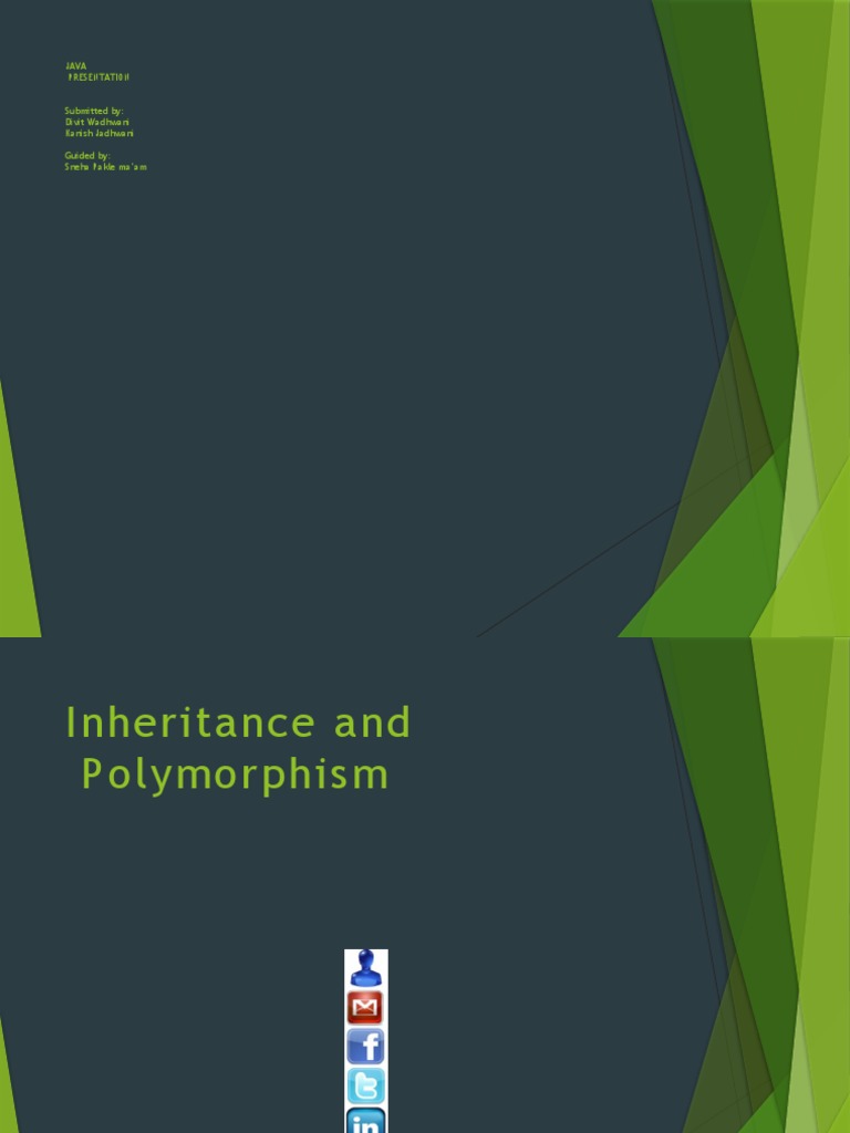 Java Presentation Pdf Inheritance Object Oriented Programming