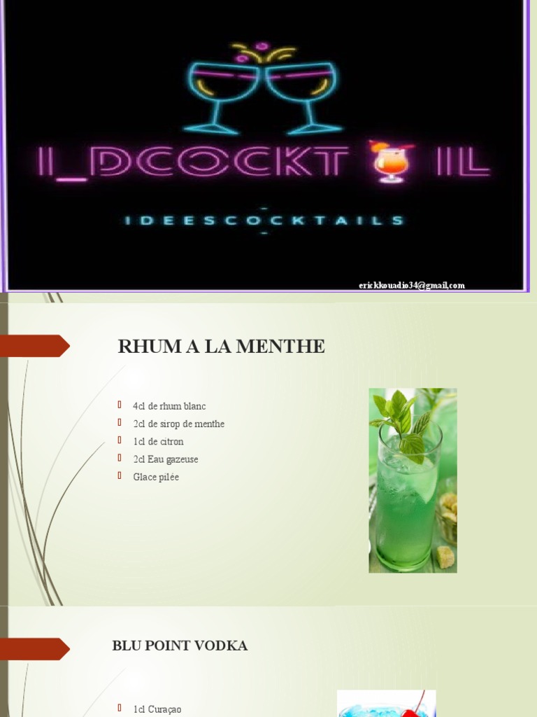 Recettes de Cocktails Classiques PDF | PDF