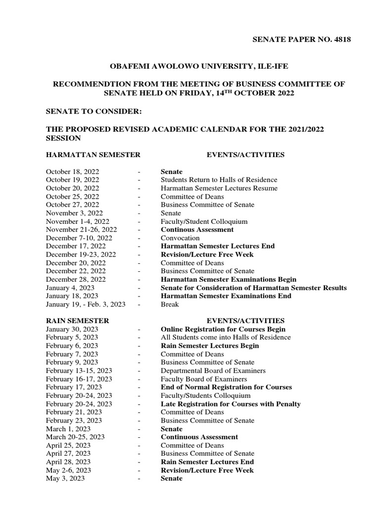 Academic Calendar For 2021-2022 | PDF | Academic Term | Academia