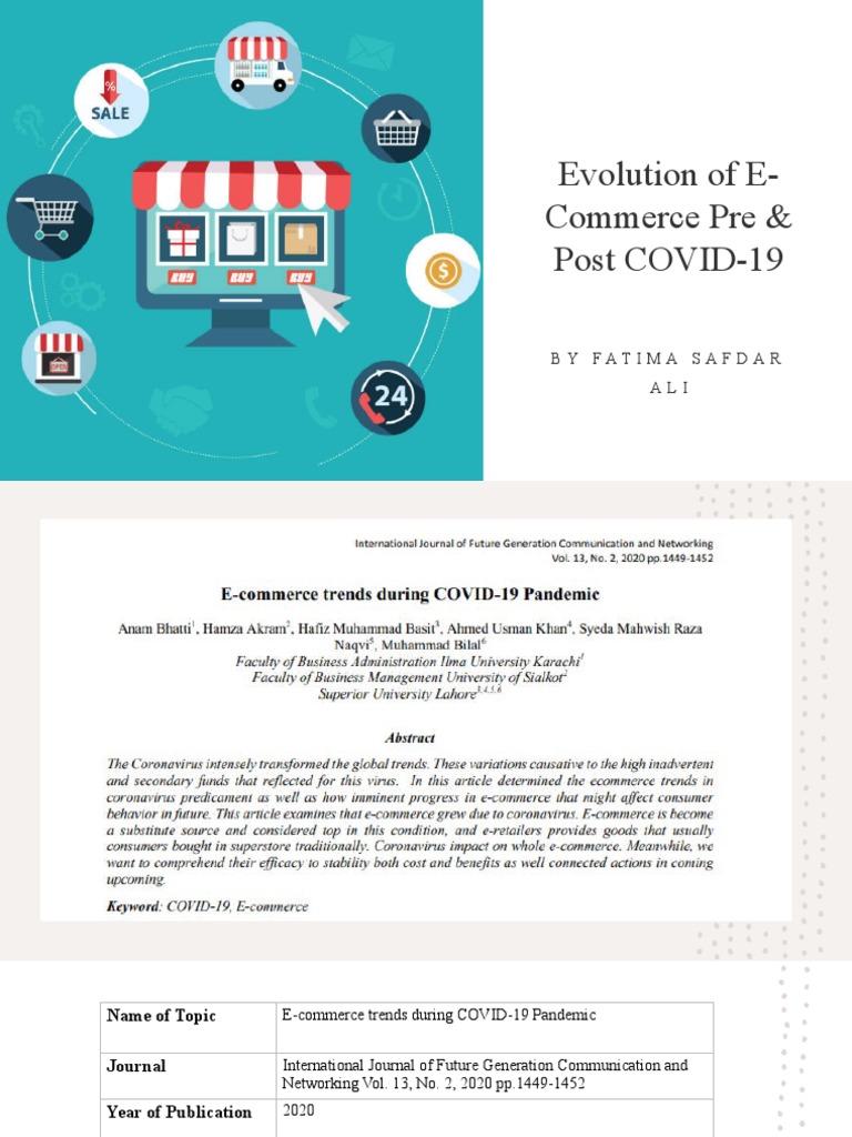 Evolution of E-Commerce Pre & Post COVID-19 | PDF | E Commerce | Qualitative Research