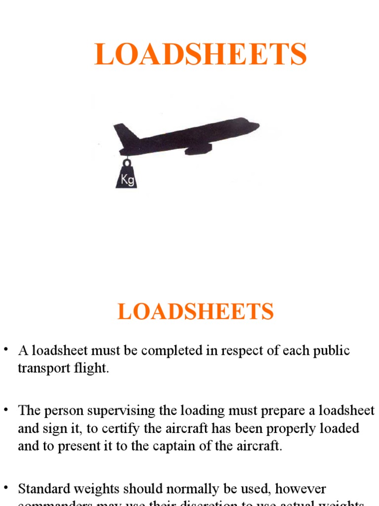 Aircraft Loadsheet Guidelines | PDF | Aircraft | Aviation