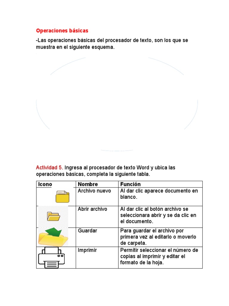 Operaciones Básicas en Word | PDF