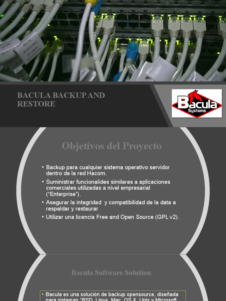 Estructura Bacula Backup and Restore | PDF | Informática