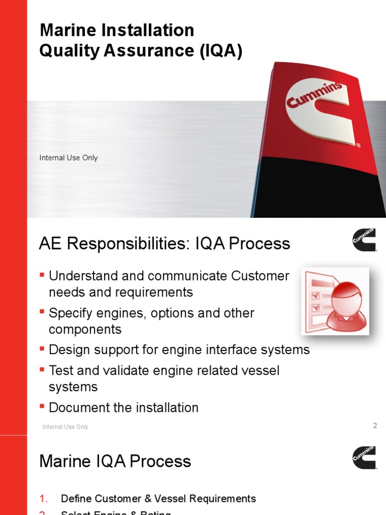 06-MAE Marine IQA Process | PDF | Information Technology | Systems Engineering