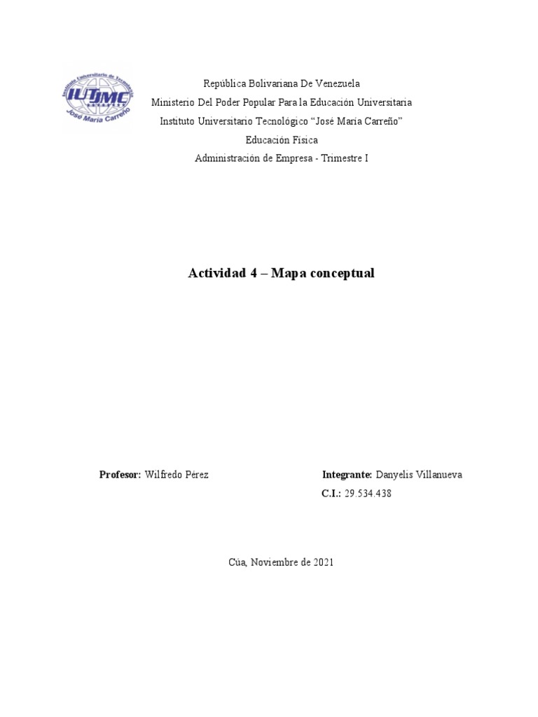 Actividad 4 - Mapa Conceptual | PDF