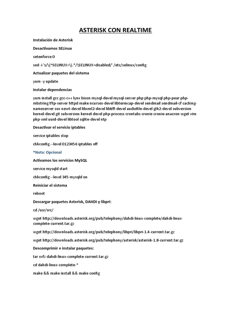 Asterisk Realtime | PDF | Information Science | Databases