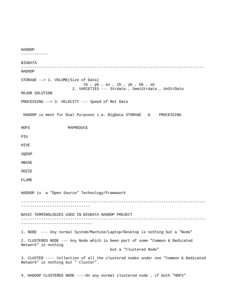 Hadoop Notes - 134 | PDF | Apache Hadoop | Replication (Computing)