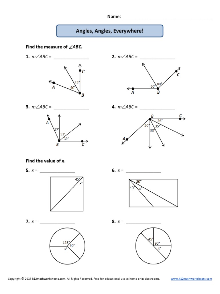 Angles Angles Everywhere | PDF