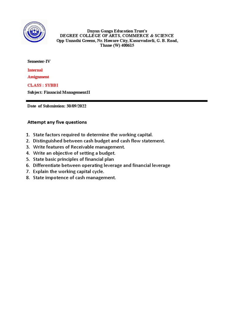 Sybbi - FM II - Sem IV | PDF