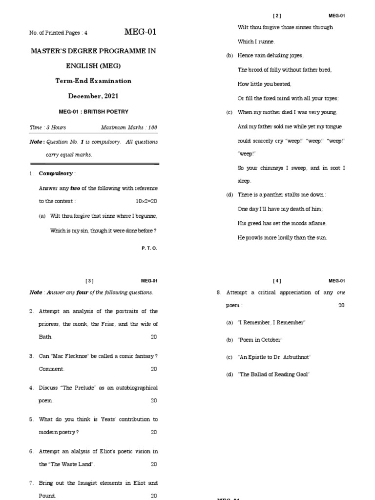 Meg 01 | PDF | Poetry | Poems