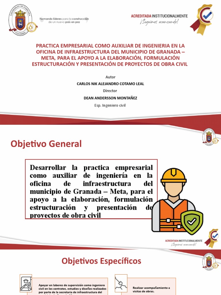 Diapositivas Proyecto de Grado | PDF | Ingeniero civil | Ingeniería