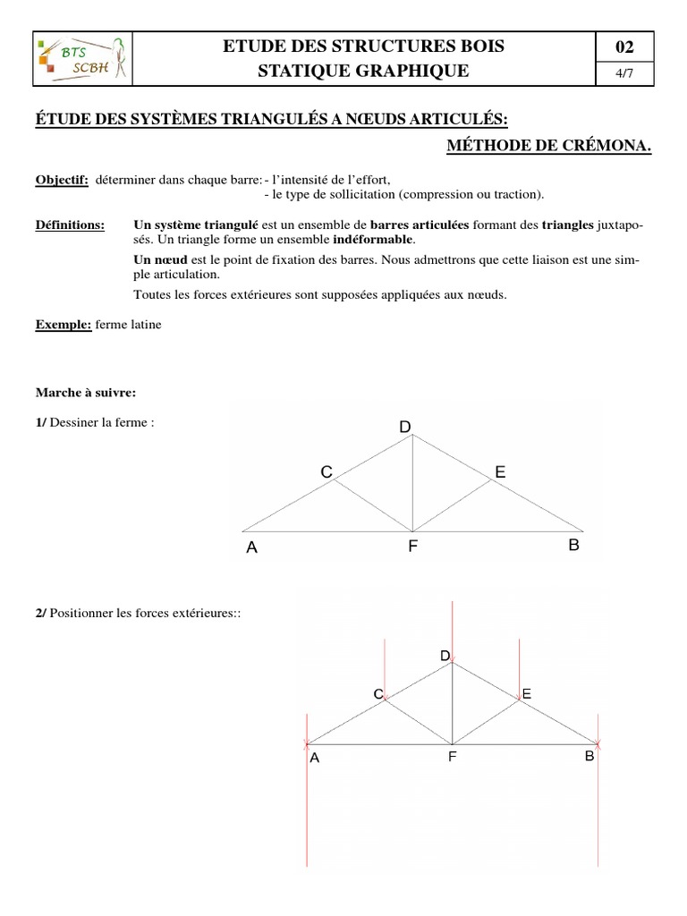01b Statique Graphique | PDF | Ingénierie mécanique | Mécanique