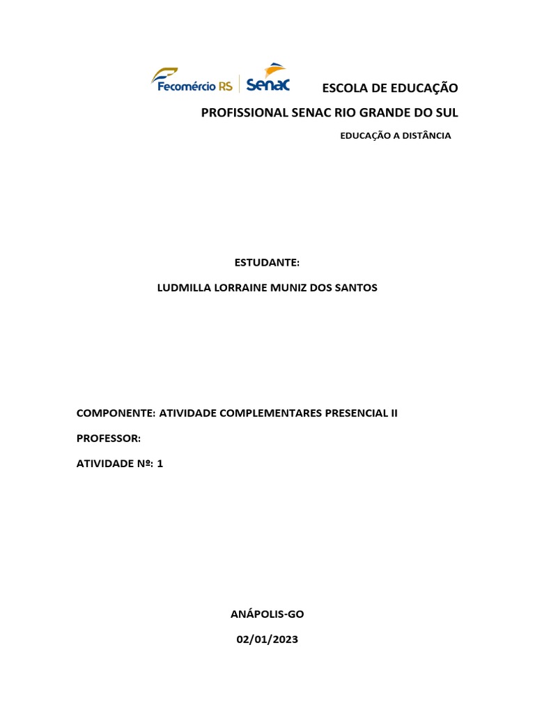 Modelo Atividade1 | PDF