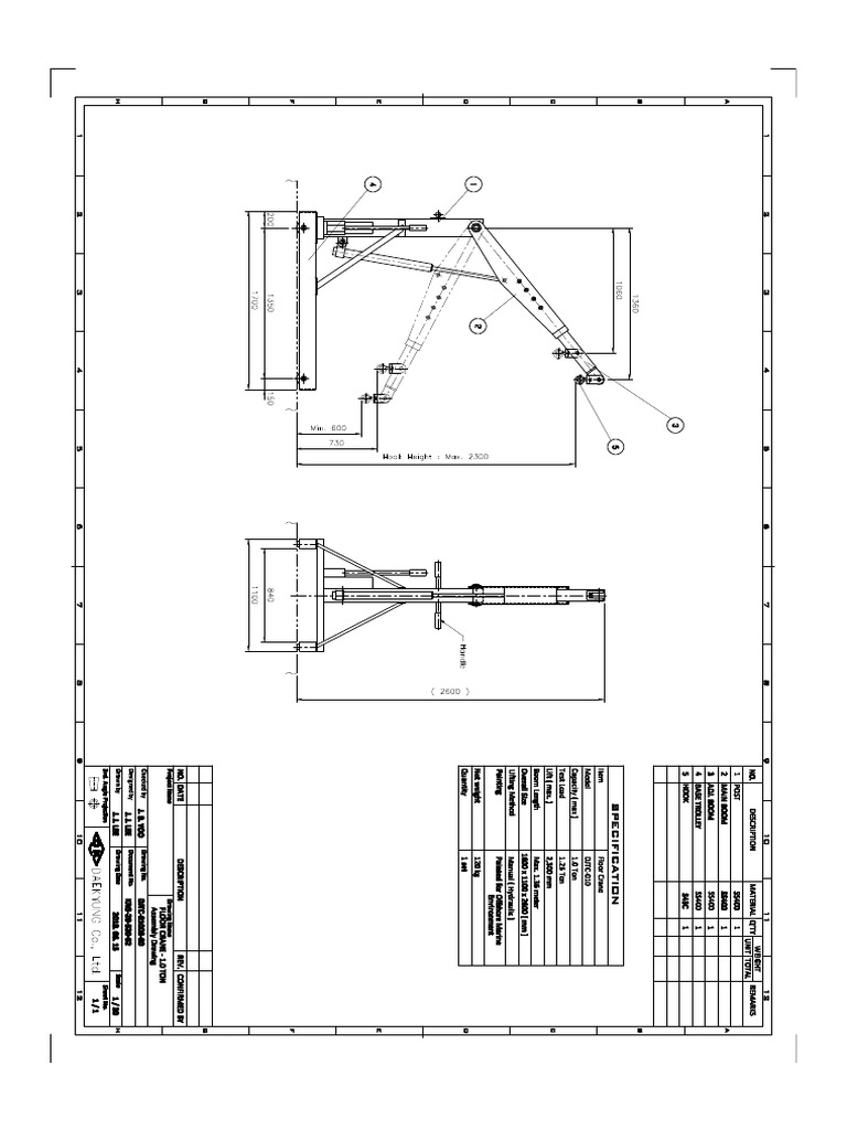 Floor Crane - 1.0 Ton | PDF