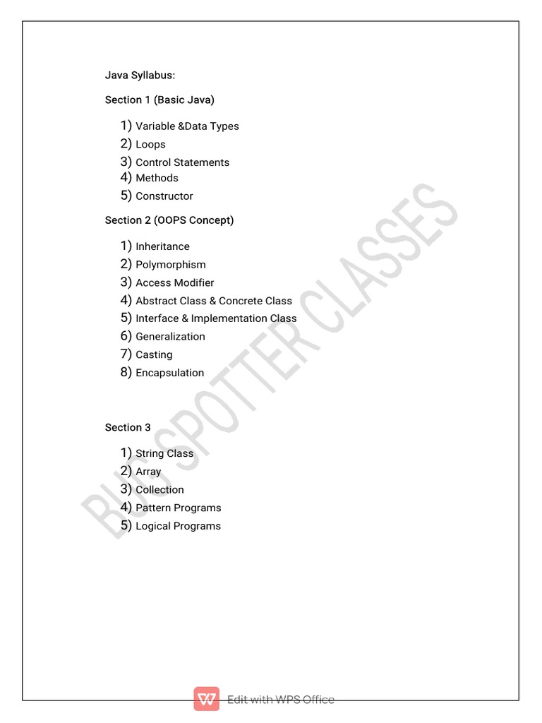 Bug Spotter New Java Notes Hole Syllabus | PDF | Computer Programming ... Bug Spotter New Java Notes Hole Syllabus | PDF | Computer Programming ...