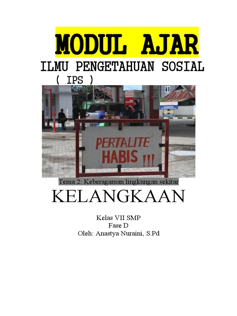 Modul Ajar Kelangkaan | PDF