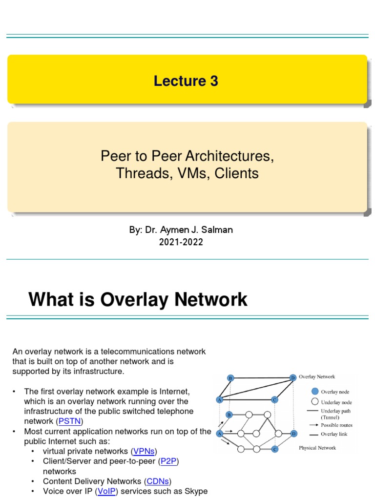 Lect 3 | PDF | Peer To Peer | Thread (Computing) Lect 3 | PDF | Peer To Peer | Thread (Computing)