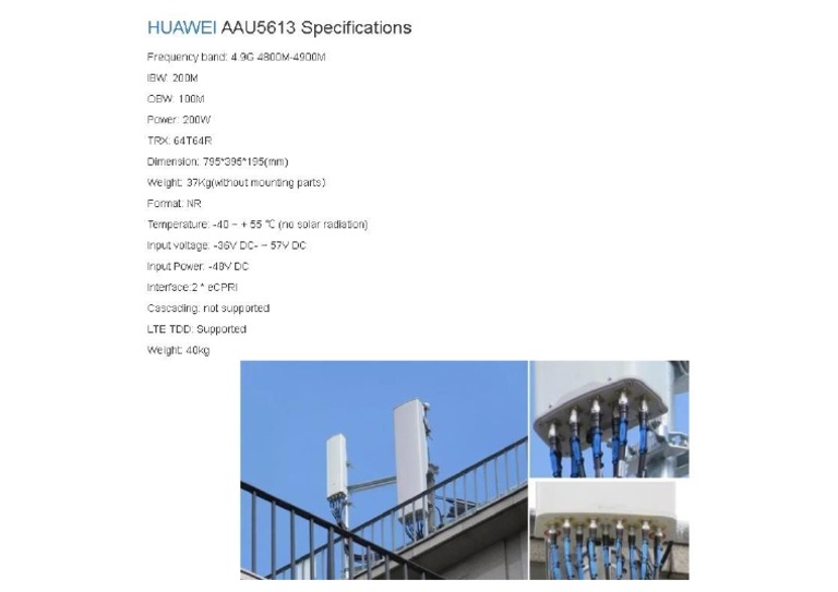 Huawei AAU5613 | PDF