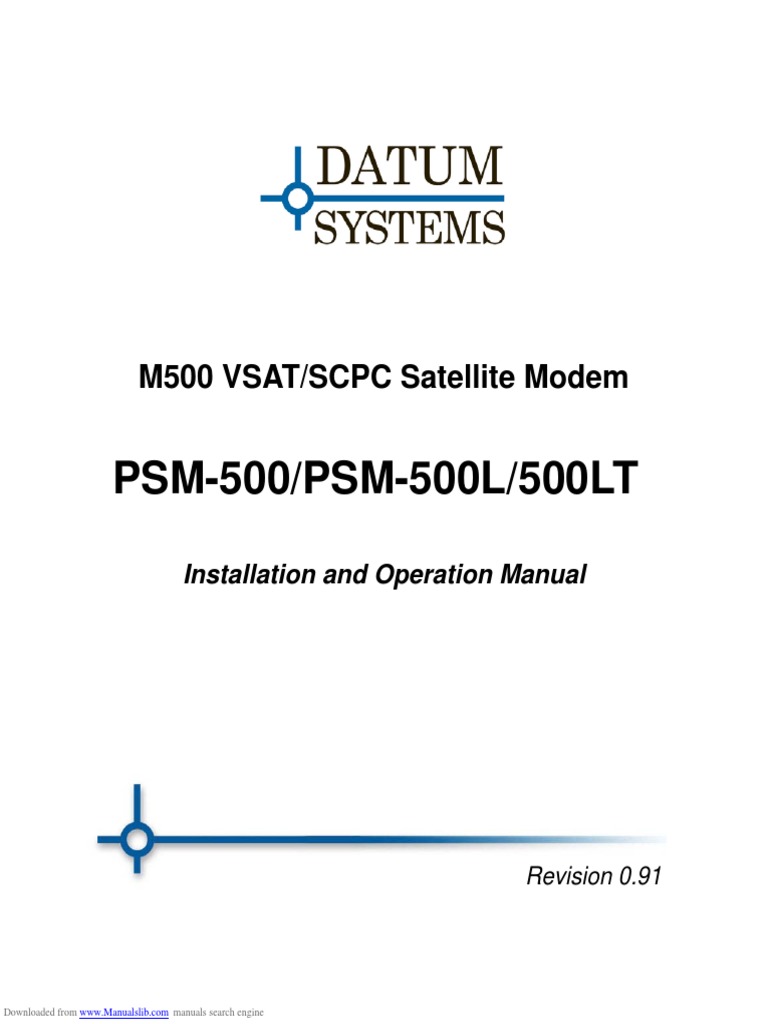 PSM 500 | PDF | Modem | Modulation