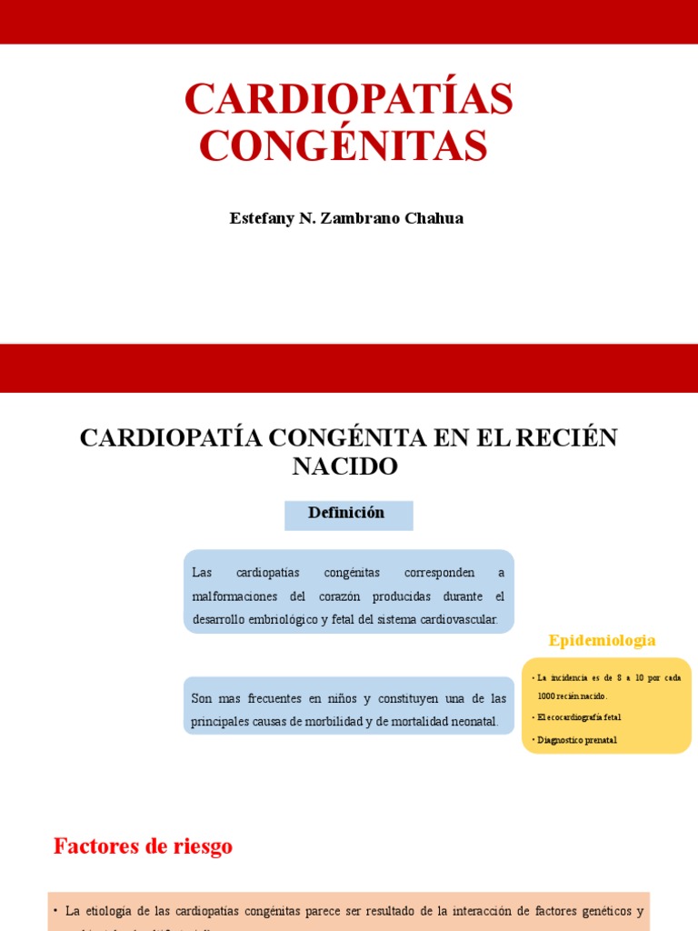 Cardiopatías Congénitas HNHU... | PDF | Defecto cardiaco congenito ...