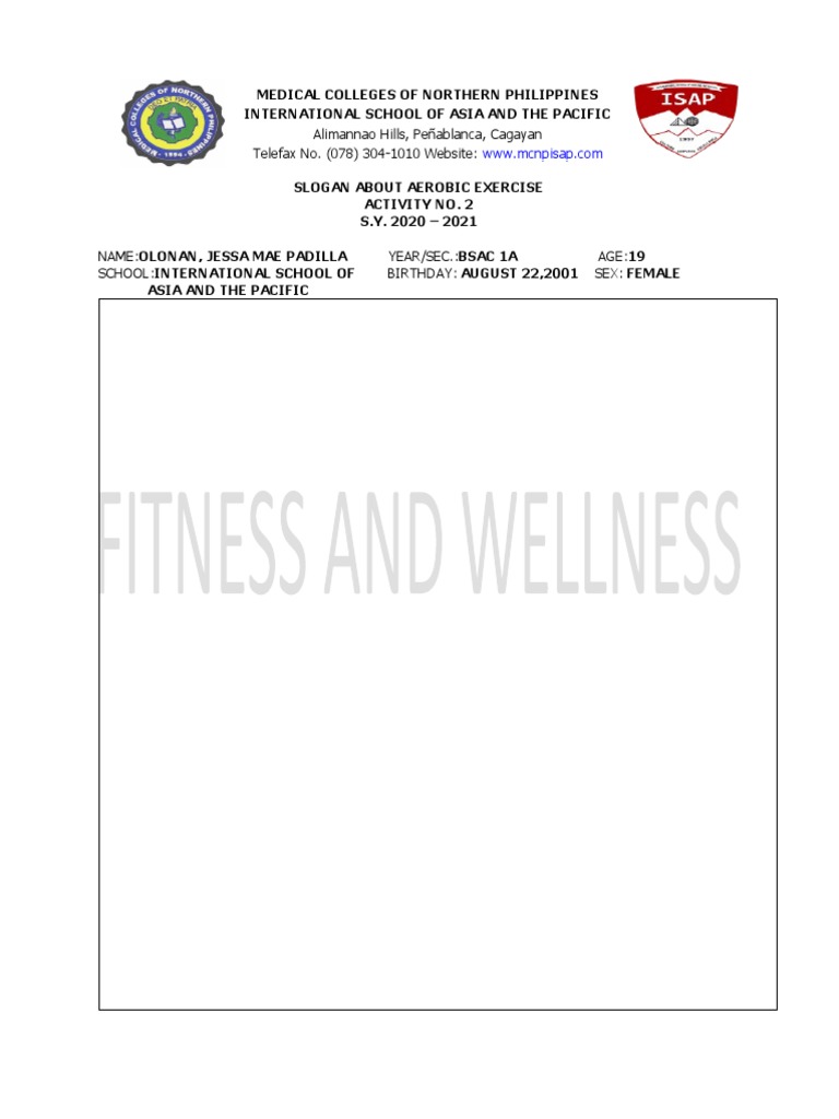 Aerobic Exercise: Crafting an Effective Slogan | PDF