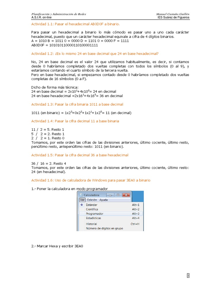 Ejercicios Resueltos Unidad Didáctica 1 | PDF | Dirección IP | Protocolos de internet