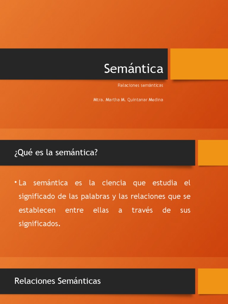 Semántica | PDF | Palabra | Lexicología