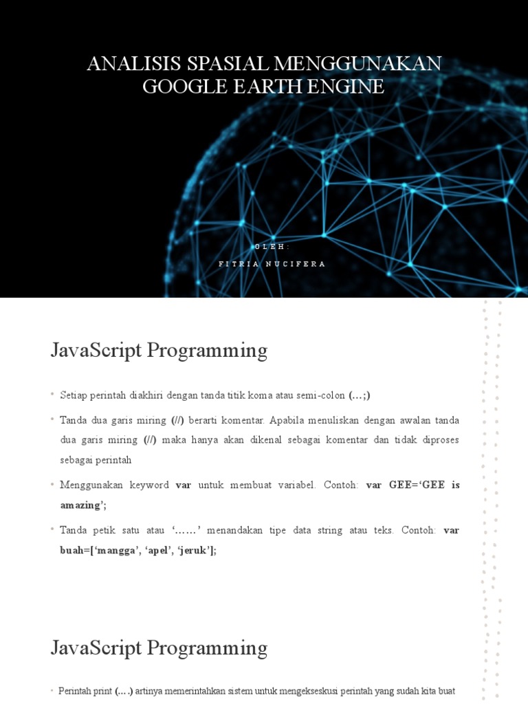 Panduan Google Earth Engine | PDF
