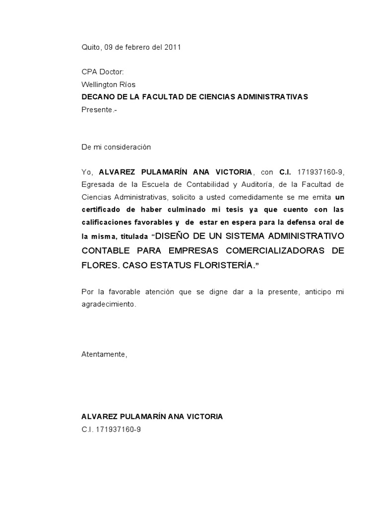 Emitir Un Certificado de Culminacion de Tesis y Espera de Fecha y Hora ...