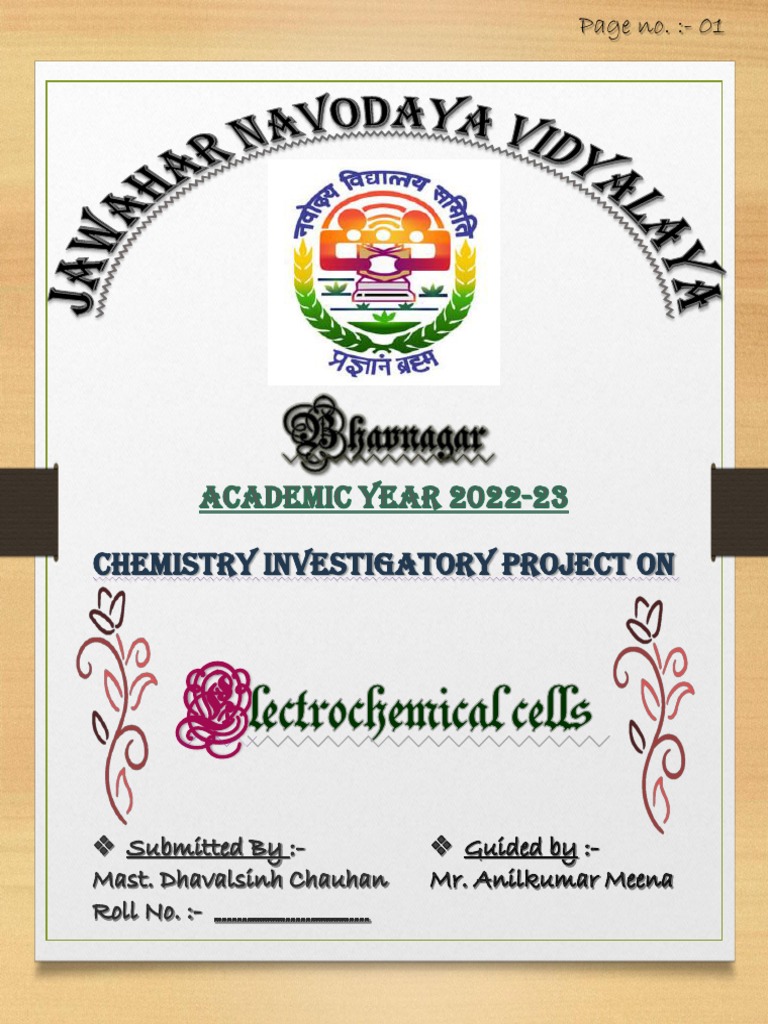 Chemistry Project | PDF | Fuel Cell | Electricity
