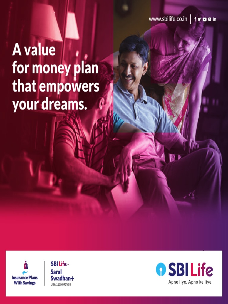 Saral+Swadhan+Plus +Brochure+New | PDF | Insurance | Tax Refund