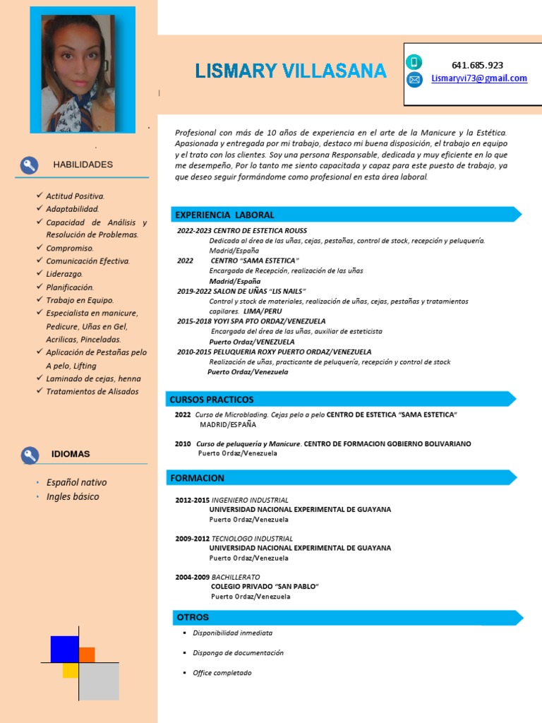 CV España. Lis | PDF | Cognición