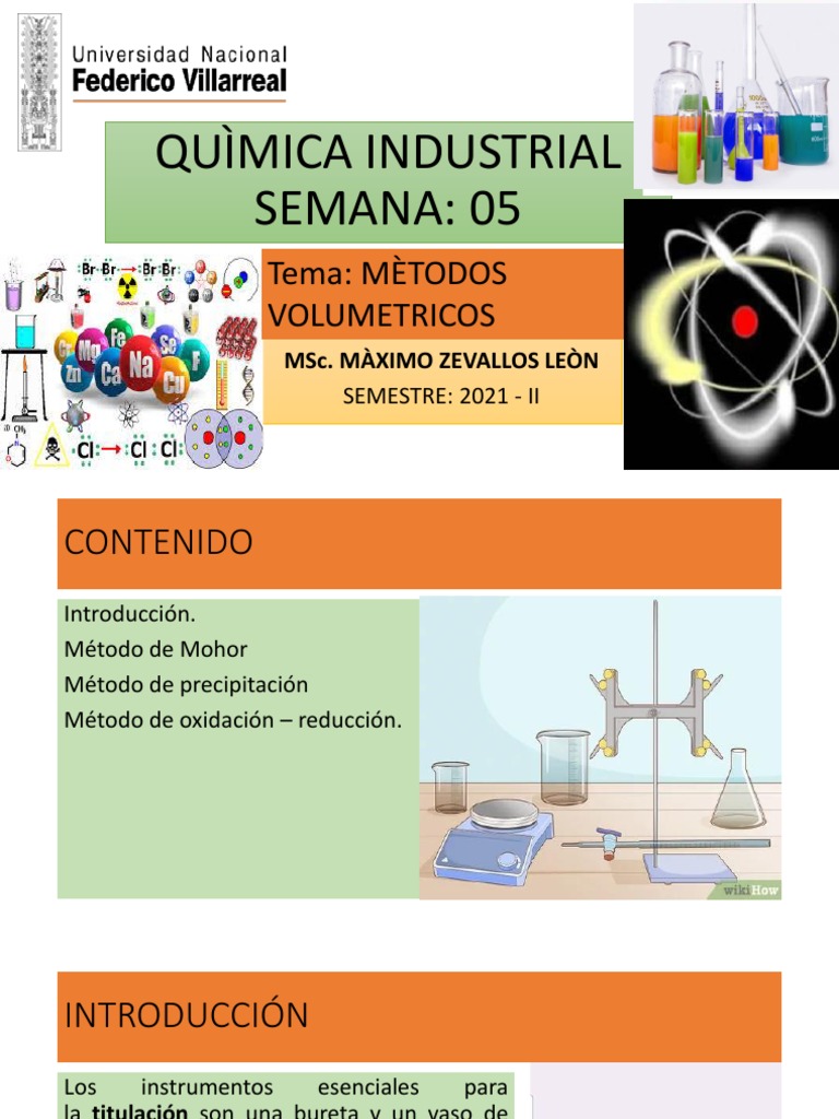 Semana 05 Quìmica Industrial | PDF | Valoración | Química