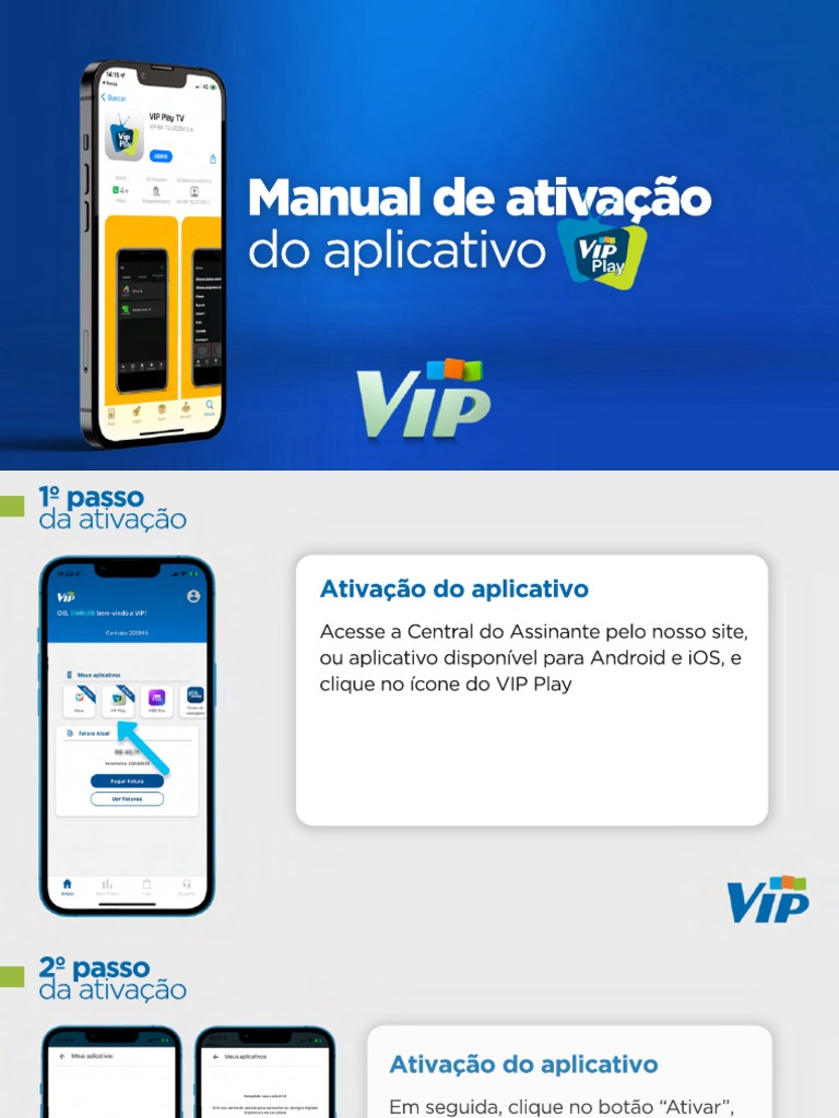 Manual de Ativacao - VIP Play TV | PDF