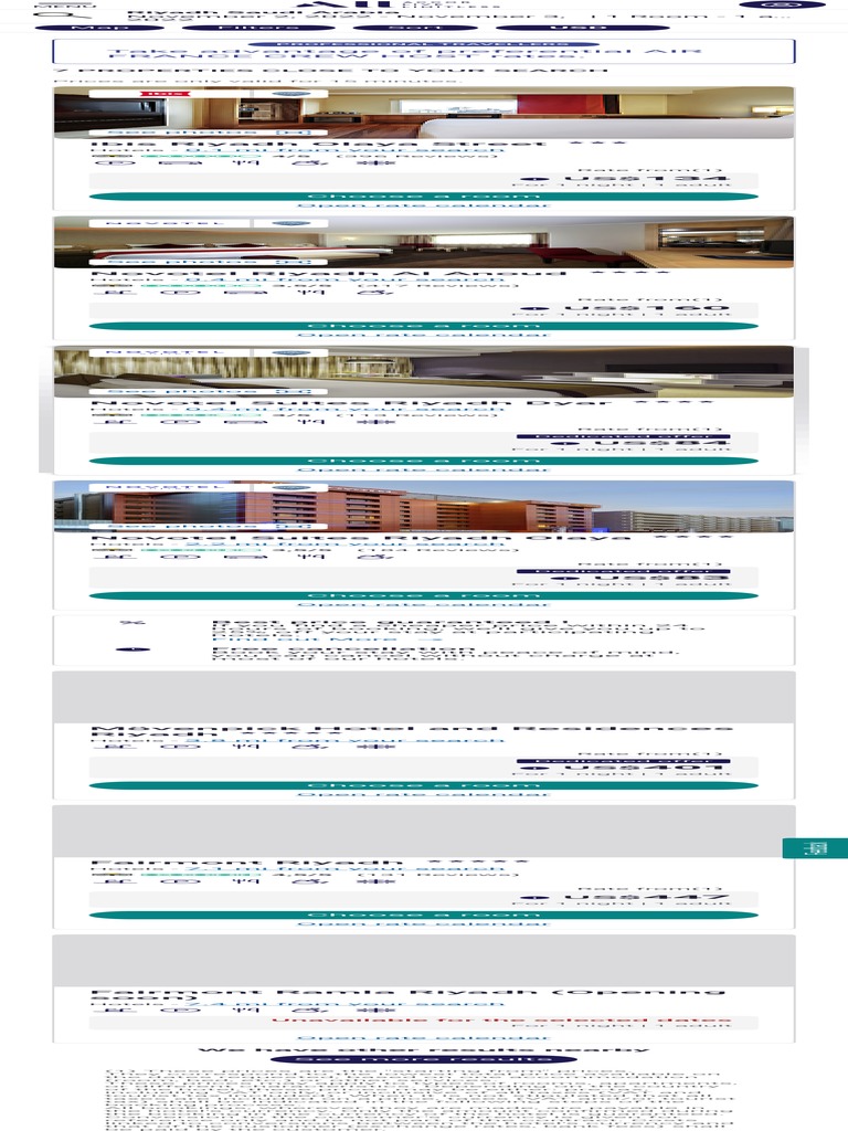 Hotels in Riyadh Saudi Arabia. ALL - Accor Live Limitless | PDF | Taxes ...